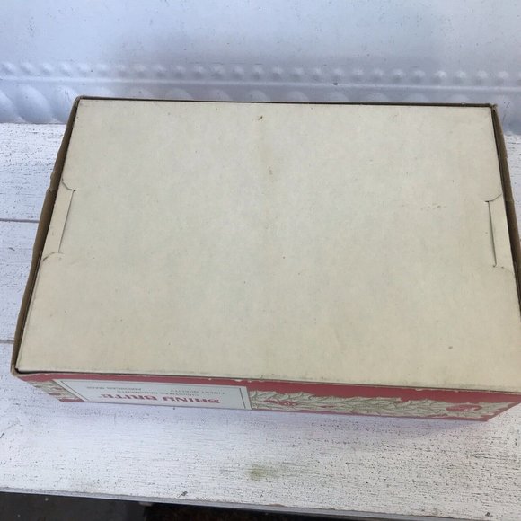 Holiday | Vtg Box 9 Shiny Brite Mcm Ornament Styrofoam Gold Silk Geo ...